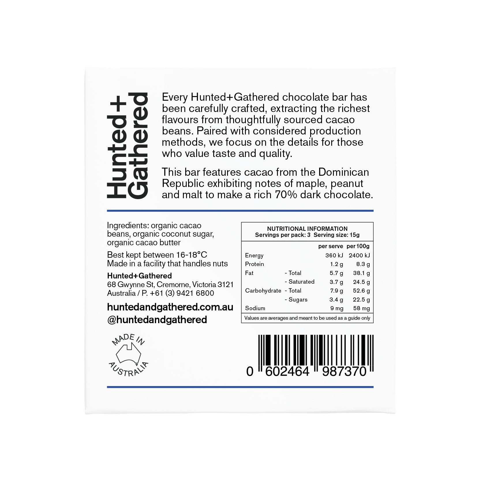 Chocolate Bars – Hunted+Gathered