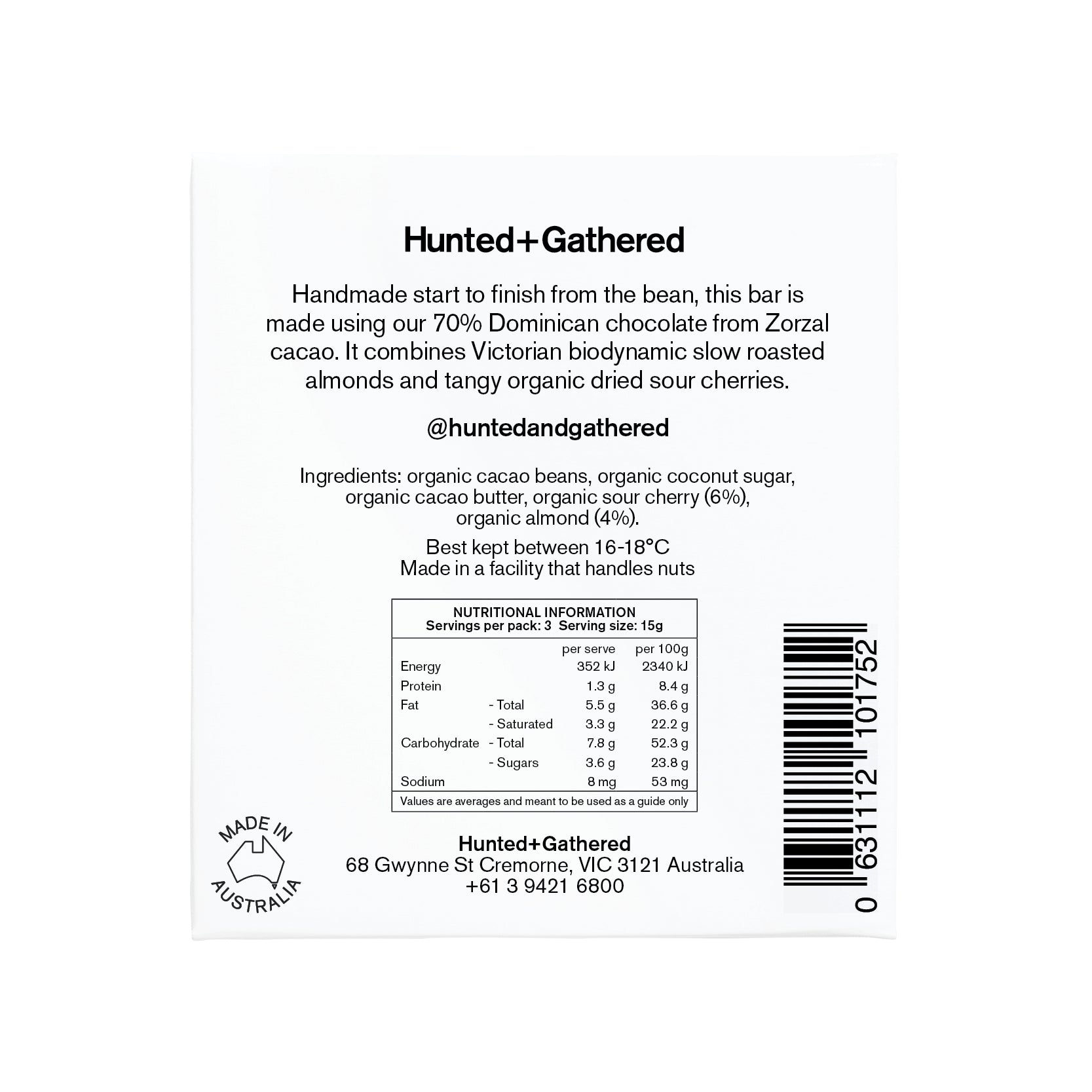 Chocolate Bars – Hunted+Gathered